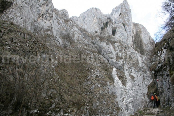 Via Ferrata route in Turda Gorge