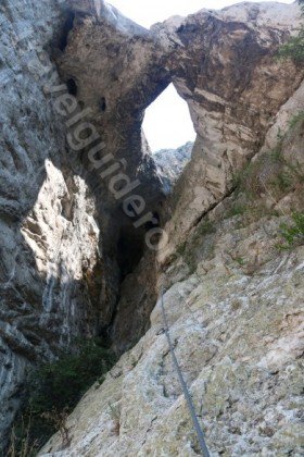 Via Ferrata route in Turda Gorge